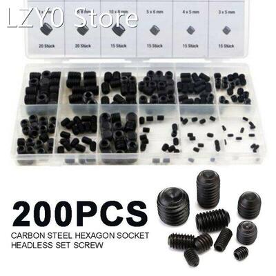 200pcs Headless Set Grub Screw Hardware Accessories M3-M10 B