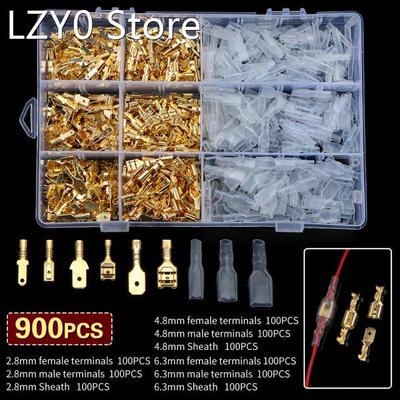 900/450/315pcs 2.8/4.8/6.3mm Crimp Terminals Insulated Seal