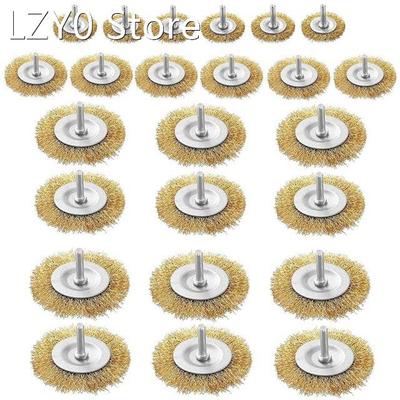 24Pcs Wire Wheel Brush Set with 6mm Shank, Steel Wire,Drill