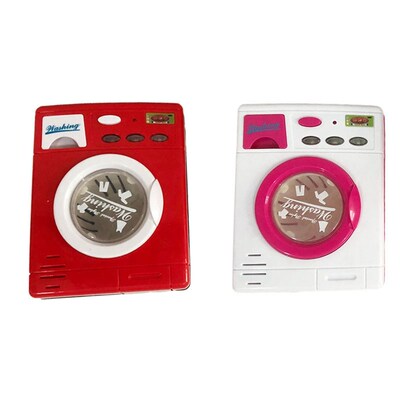 Mini Home Toy Washing Machine Light Sound Auto Drain Rotati