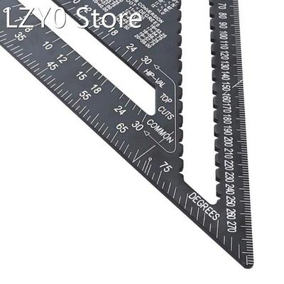 7/12 Inch Aluum Alloy Triangular Measuring Ruler Woodwor