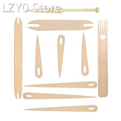 2022 New 10pcs/Set Wood Hand Weaving Loom Tools Kit Handmade