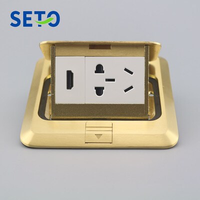 Pop-up Type Floor Socket HDMI Connector + Five Hole Power So