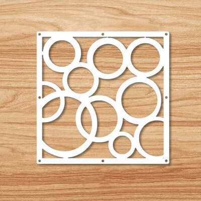 12 Piece  White Room Divider Folding Plastic Partition Hangi