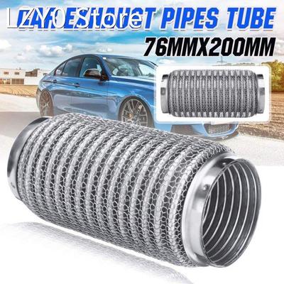 Stainless Steel Exhaust Flex Pipes 200x76mm Flexible Tube Co