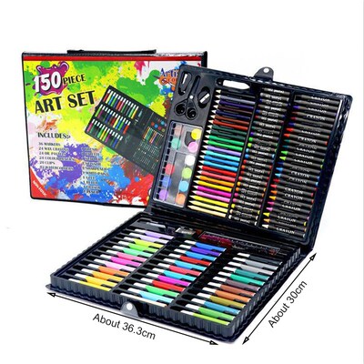 150 Pcs/Set Kids Art Set Children Drawing Set Water Color Pe