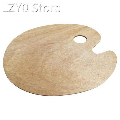 Wooden Artists Palette with Thumb Hole Oil Acrylics Paint Pa