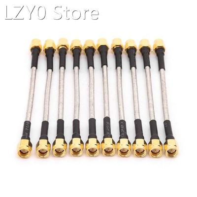 10 Pcs SMA Male To SMA Male RG402 Pigtail Cable 10cm Semi-ri