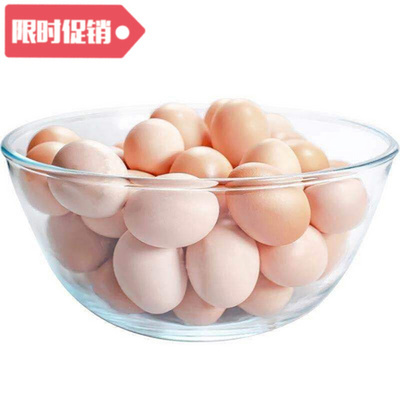 Large heat resisting high temperature glass bowl of