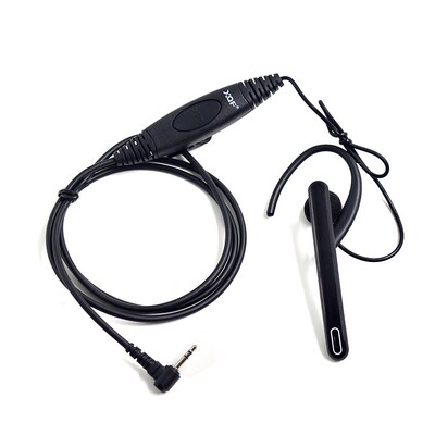 XQF 2.5mm 1 Pin Clip Ear Earpiece Headset PTT Mic for Motor