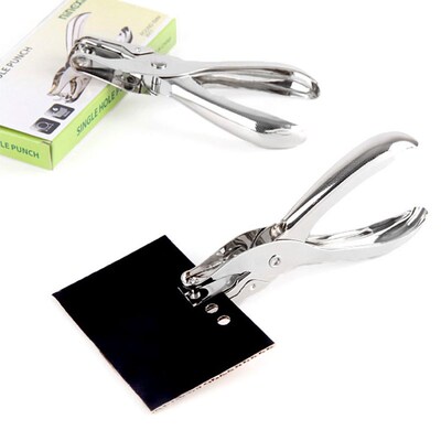 1Pcs Metal Single Hole Puncher  Hand Paper Punch Single Hol