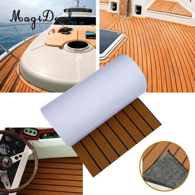 Self-Adhesive 450x2400x6mm EVA Foam Boat Yacht Flooring Teak