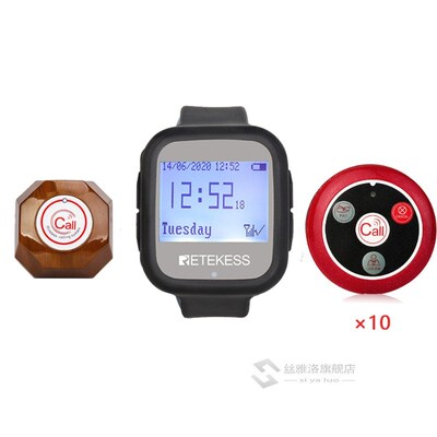 TD106 Restaurant Pager Waiter Nurse Queue Wireless Calling S