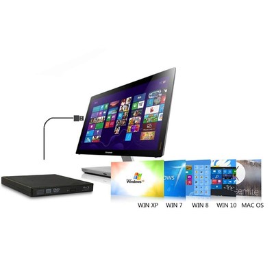 Bluray Player External SB 2.0 DVD Drive Blu-ray 3D 25G 50G B