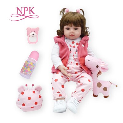 bebe  reborn toddler 47cm soft silicone reborn  baby  soft b