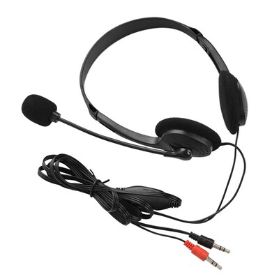 Headset With Tuning Headphone Head mounted Wired Computer H