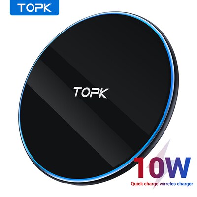 TOPK 10W Wireless Charger for iPhone Xs Max 8 Plus Wireless