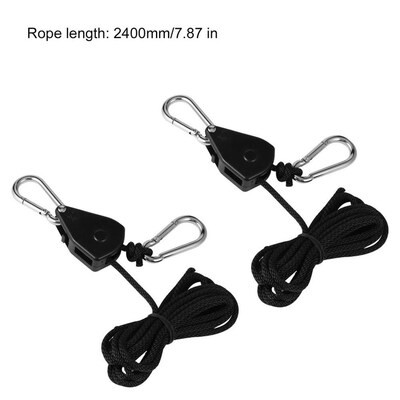 150lbs Reflector Hangers Load 1/8 Grow Light Rope Ratchet Li