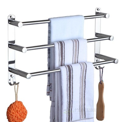 Punch-free Seamless Hot Bathroom 304 Stainless Steel Towel R
