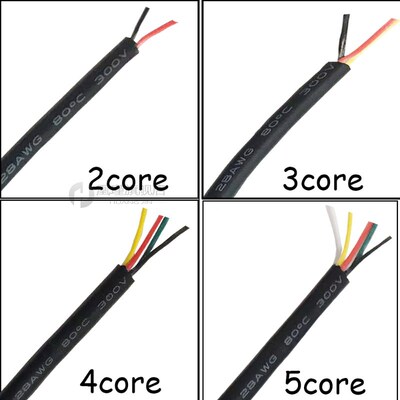 5 Meters UL 2464 2C/3C/4C/ 5C 18AWG Multi-core PVC Jacket Ca