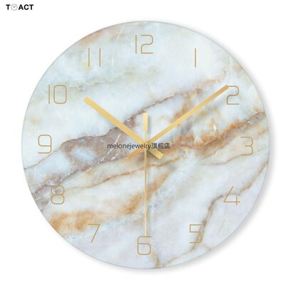 Nordic Marble Wall Clock Modern Design Minimalist Bedroom Ar