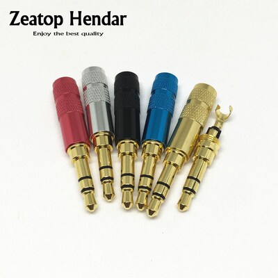 4Pcs New Mini 3.5 mm 3 Pole with Clip Plug Audio Jack Earpho