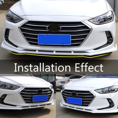 ABS Chrome Car Front Bumper Under Diffuser Protector Shovel