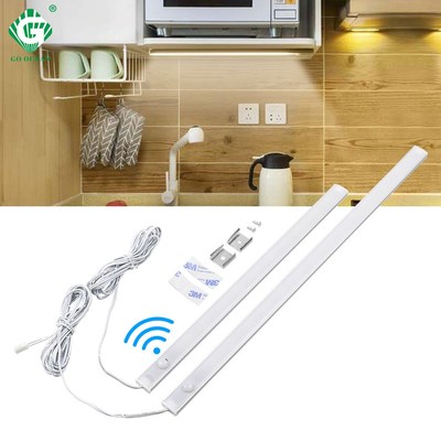 PIR 12V Aluminnum LED nder Cabinet Light Body Sensor Kitchen