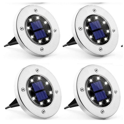 Outdoor Solar Light 8 LED Spot Solar Lamp Garden Waterproof