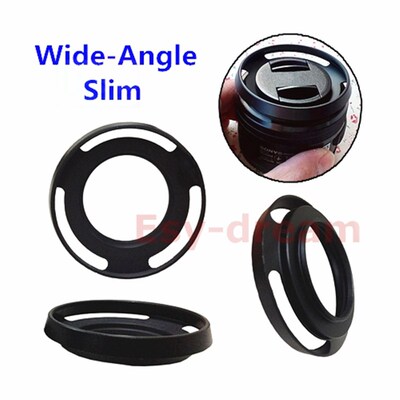 40.5mm Slim Wide Angle Vented Lens Hood Replace LH-S1650 for