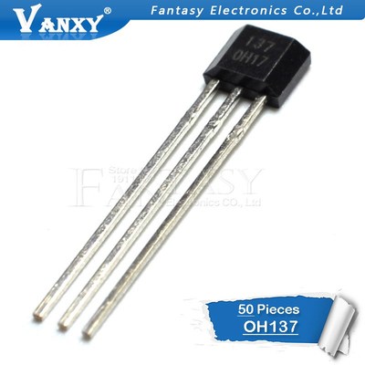 50pcs OH137 Hall Effect Sensor for Highly Sensitive Instrume
