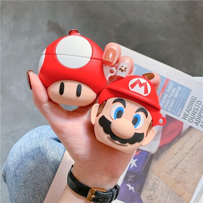 3D Design Super Mario Cartoon bluetooth headset case For Ai