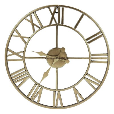 Metal Rose gold  Copper Roman Openwork Silent Wall Clock Hom
