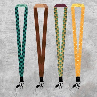Fashion Demon Slayer Kimetsu no Yaiba Lanyards Cool Neck St