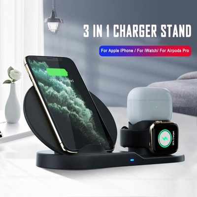 3 In 1 Wireless Charger Stand Fast QI Wireless Charger Wire