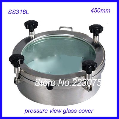 New arrival 450mm SS316L Circular manhole cover w pressure