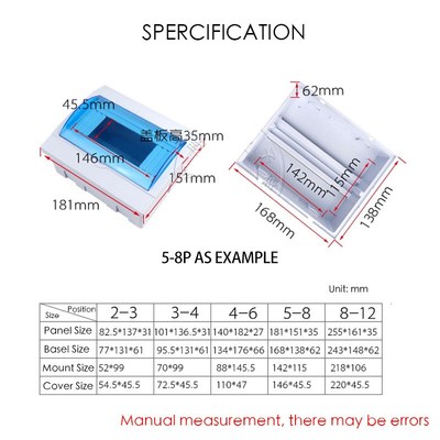 9-12P Circuit Breaker Box Atmosphere Switch Case Electric Le