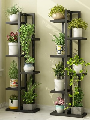 Flower Stand Multi-layer Indoor Shelf Balcony Storage Wrough