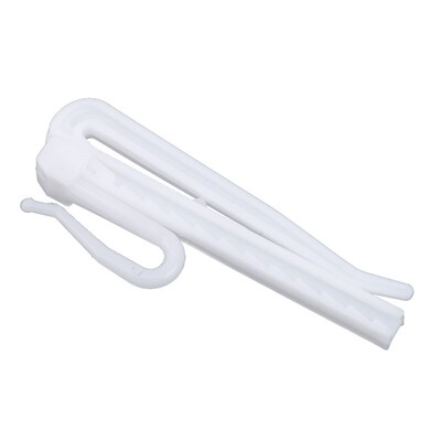 50PCS  Curtain Hanging Hooks Adjustable hook Ring Window Whi