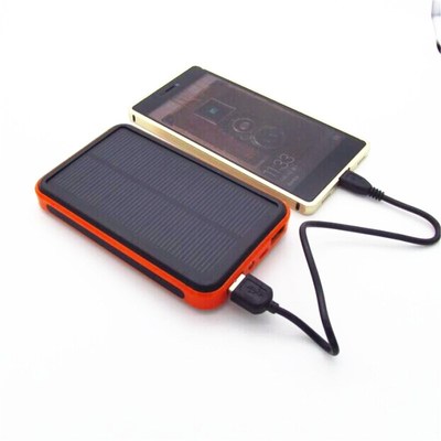 Solar waterproof Portable batteries real 20000 mAh dual USB