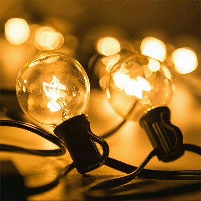 Patio Lights G40 Globe Party Christmas String Light,Warm Whi