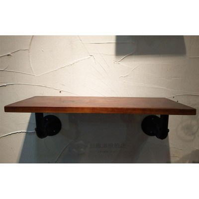 Shelf on the wall balcony wall solid wood partition  one cha