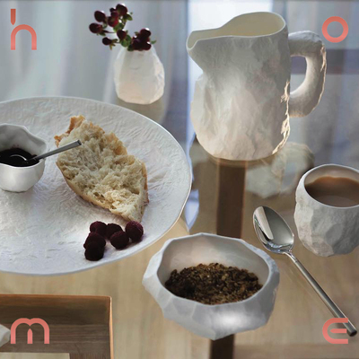 英国工雕刻原始石膏餐盘