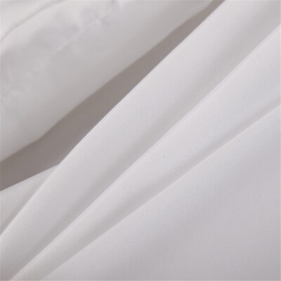 Waterproof White Shower Curtain Set With 12 Hooks Geometric