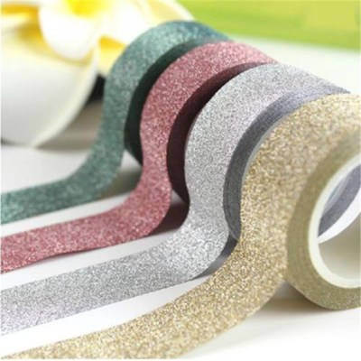 5 Colors Craft Self Adhesive Glitter Washi Paper Scrapbooki