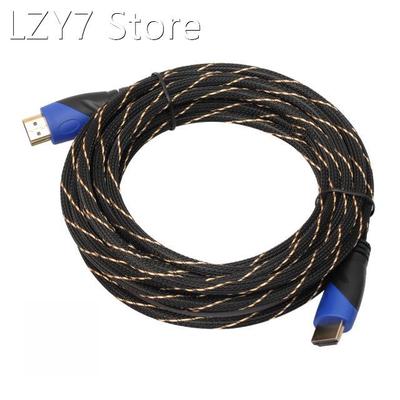 0.5/1/1.8/3M Braided HDMI-compatible Cable V1.4 AV HD 3D For