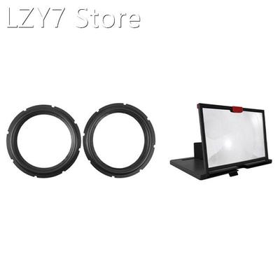 2Pc 10Inch Perforated Rubber Speaker Foam Edge Subwoofer Sur