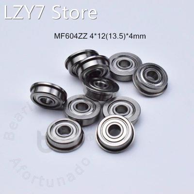 Flange 10pcs F604ZZ 4*12(13.5)*4(mm) Free shipping chrome s