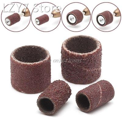 100Pcs 1/2 and 1/4 Sanding Band Sleeves Drum Sandpaper Rub