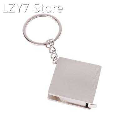 Metal Tape Measure Keychain Portable Keyring Ruler Multifunc